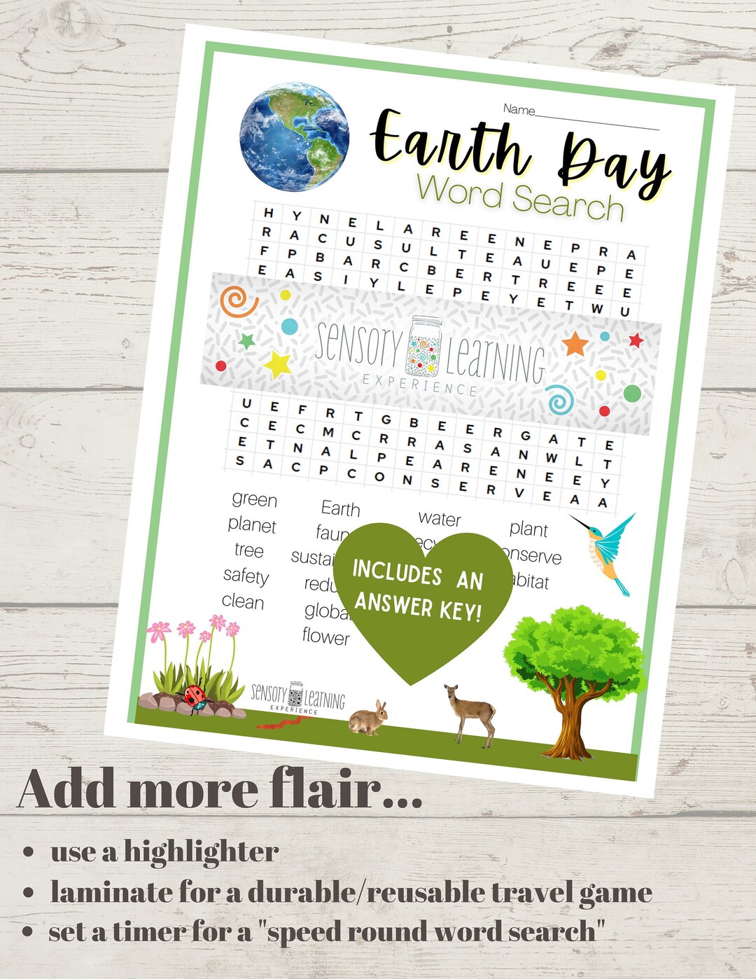 Science WORD Search | Earth Science Travel Game | Classroom Activity ...
