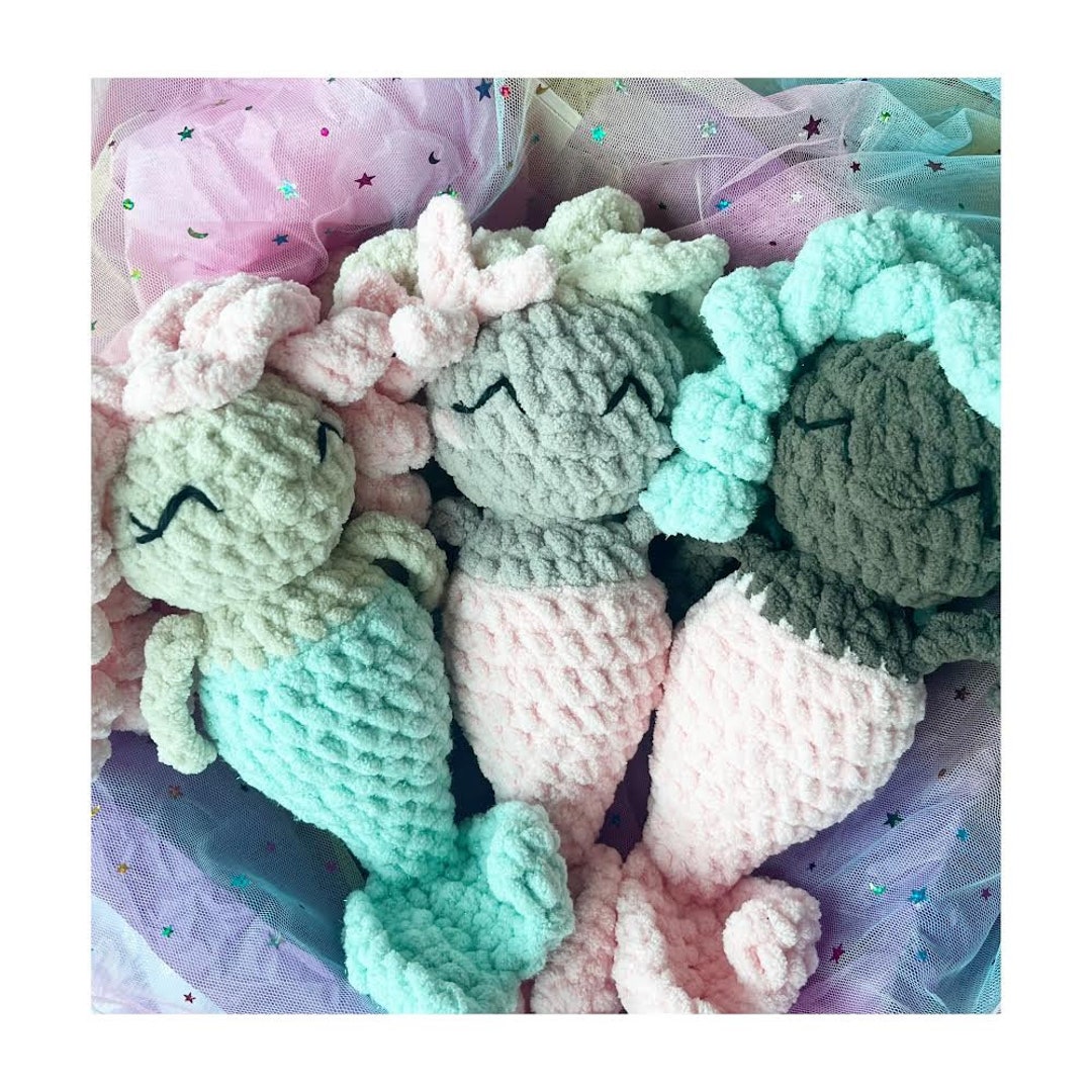 Personalized Crochet Cuddle Mermaid/ Bohemian Mermaid/ Mermaid - Etsy