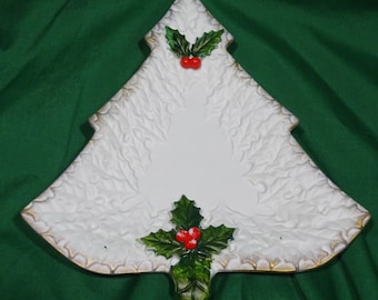 Christmas tree plate | Etsy