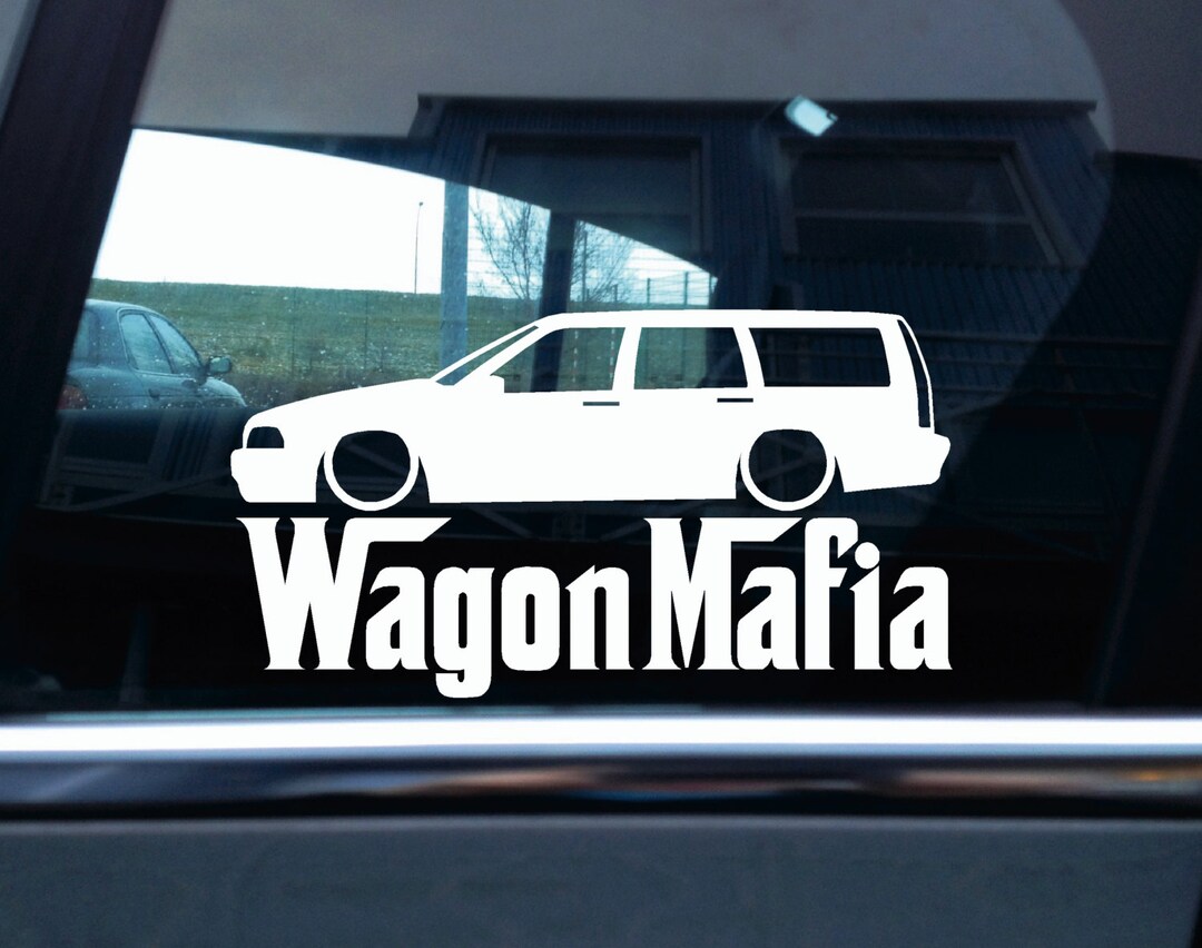Low WAGON MAFIA Car Sticker - for Volvo V70,1st Gen T5 Turbo Station ...