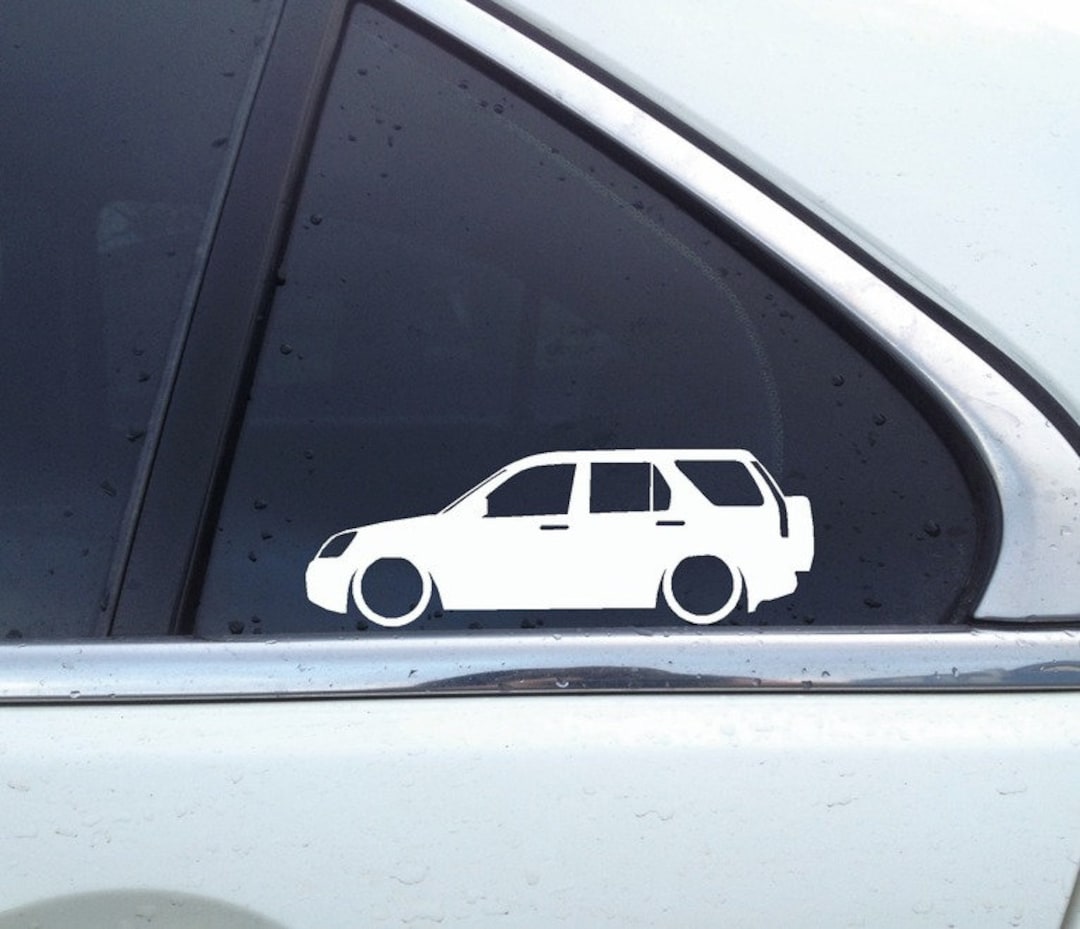 Lowered Car Outline Stickers - for Honda CRV 2nd Gen (RD4–RD9) L923 ...