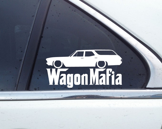 Lowered WAGON MAFIA Sticker for 1969 Chevrolet Malibu Chevelle Wagon ...