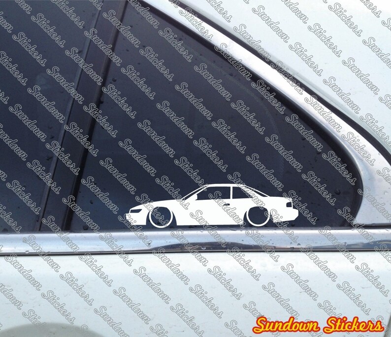 2X Low Car Outline Stickers for Nissan Silvia S13 Coupe - Etsy