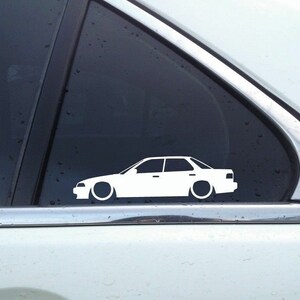 2X Lowered Car Outline Stickers - for Acura Integra Sedan DB1 USDM L881 ...