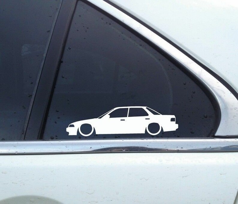 2X Lowered Car Outline Stickers for Acura Integra Sedan DB1 - Etsy