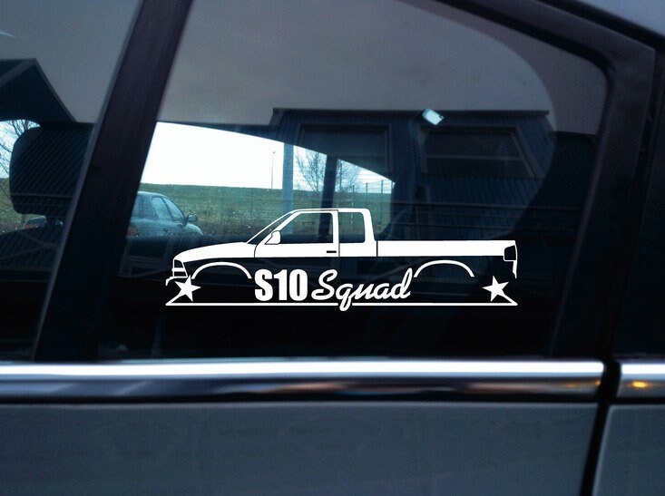 S10 Squad Sticker for Chevrolet S10 2nd Gen Extended Cab - Etsy UK