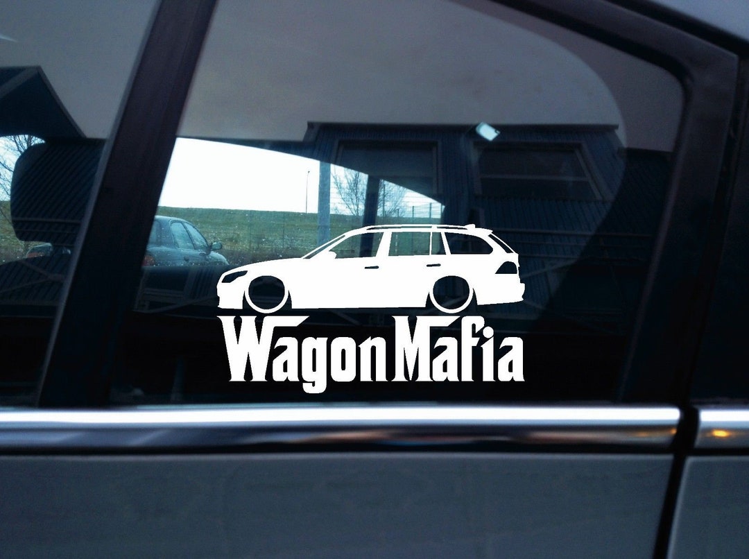 Low Wagon Mafia Car Sticker - for BMW E61 Touring 5-series W11 - AD381 ...