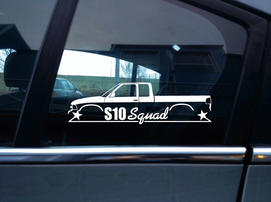 S10 Squad Sticker - for Chevrolet S10 2nd Gen Extended Cab 1994-1998 ...