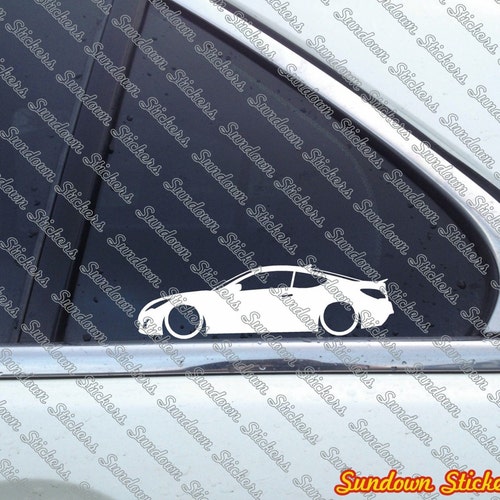 2X Low Car Outline Stickers for Hyundai Genesis Coupe L1022 - Etsy