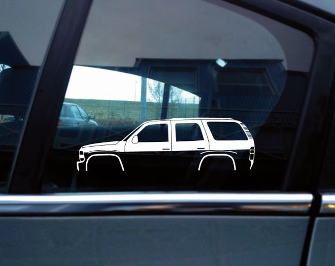 2x Classic Car Silhouette Stickers - for Chevrolet Tahoe 2000-2006 2nd ...