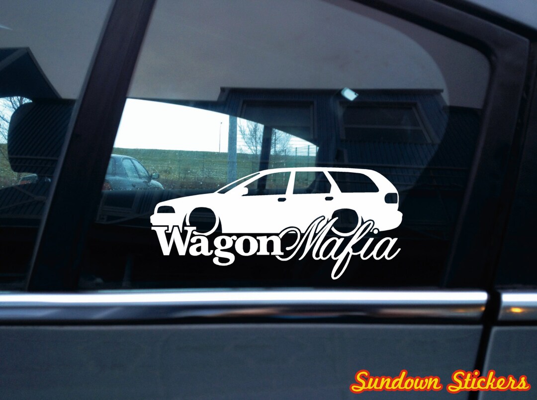 Low WAGON MAFIA Car Sticker for Volvo V40, 1st Gen T4 Turbo Station ...