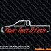 2x Custom YOUR TEXT Car Stickers for Nissan Hardbody King - Etsy