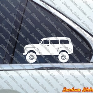 2X Lifted 4x4 Outline Stickers for Chevrolet Suburban - Etsy