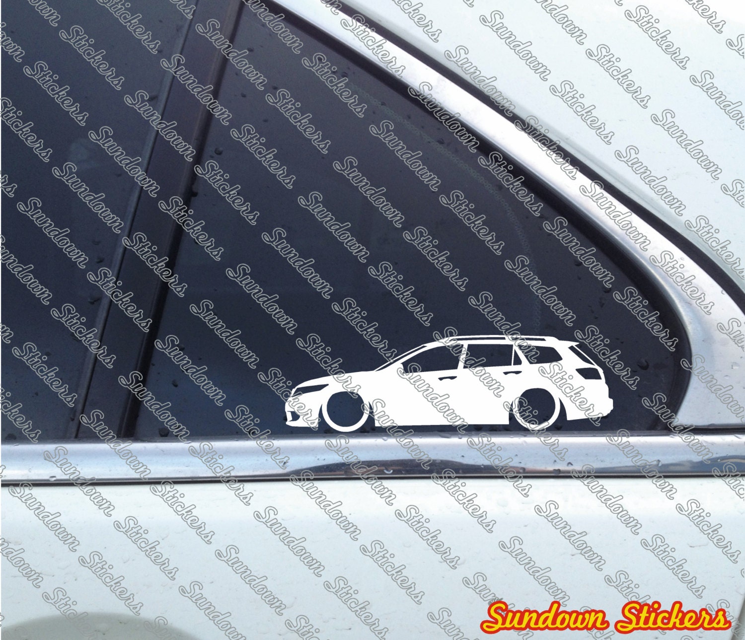 2X Low Car Outline Stickers for Acura TSX Sports Wagon CU2 - Etsy