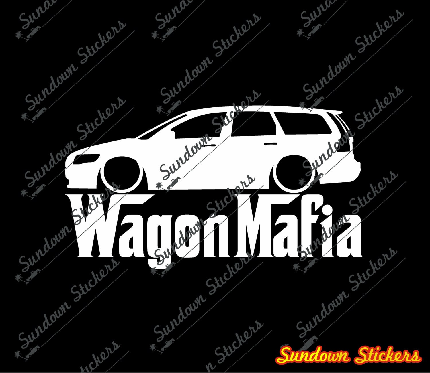 Low WAGON MAFIA Car Sticker for Volvo V50 2nd Gen T4 Turbo - Etsy