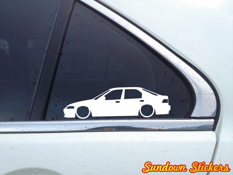 2X Lowered Car Outline JDM Stickers for Honda Civic EG / EH - Etsy