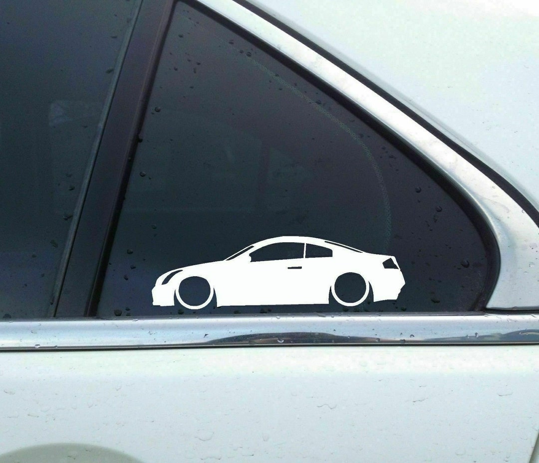 2X Lowered Car Outline Stickers for Infiniti G35 Coupe v35 - Etsy