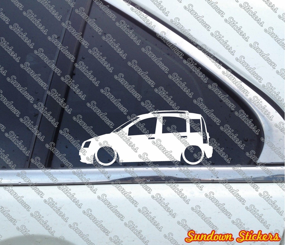 2X Low car outline stickers for Fiat Panda 2003-2013 169 | Etsy