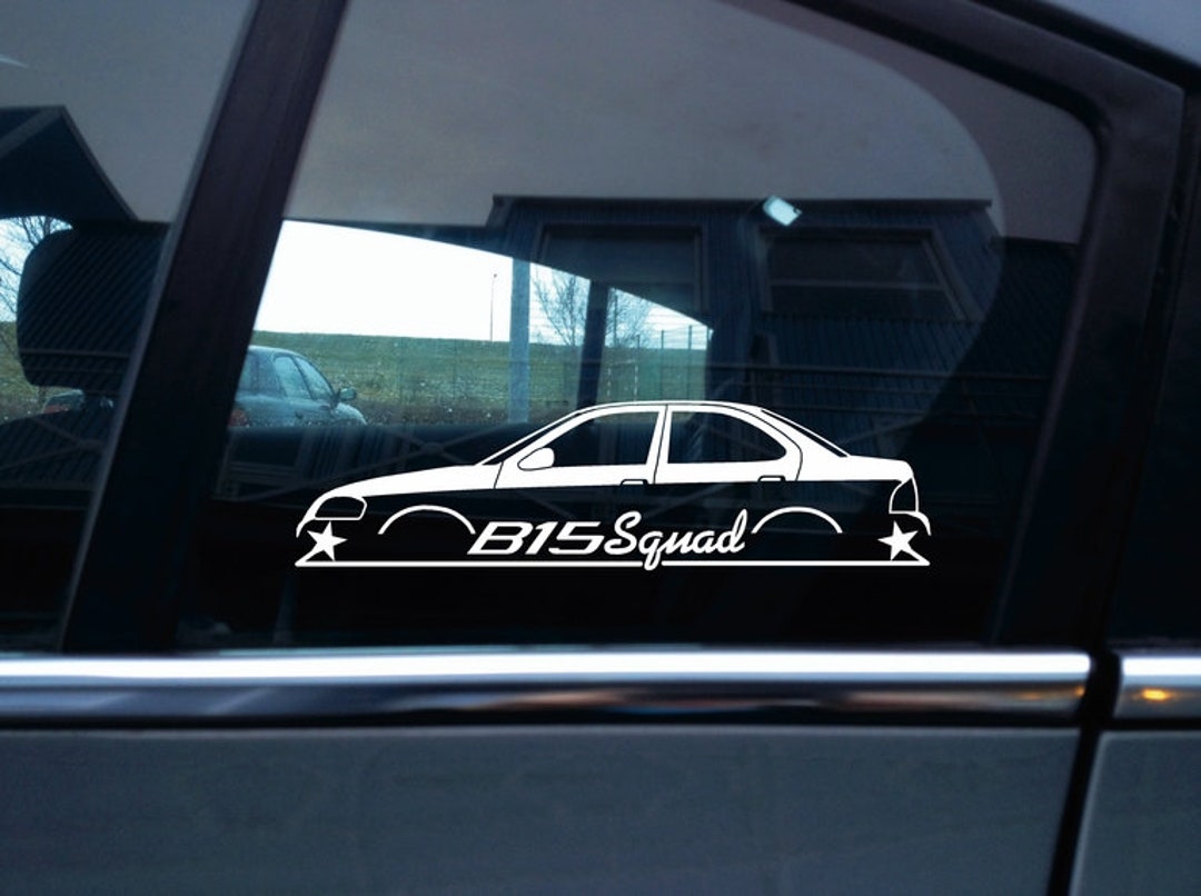 B15 Squad Sticker - for Nissan Sentra SE-R (B15) Without Rear Spoiler ...
