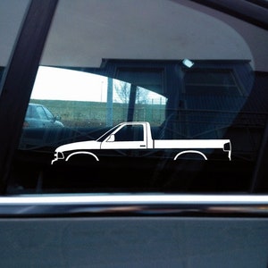 2x Silhouette Stickers for Chevrolet S10 2nd Gen Regular Cab 1994-1998 ...