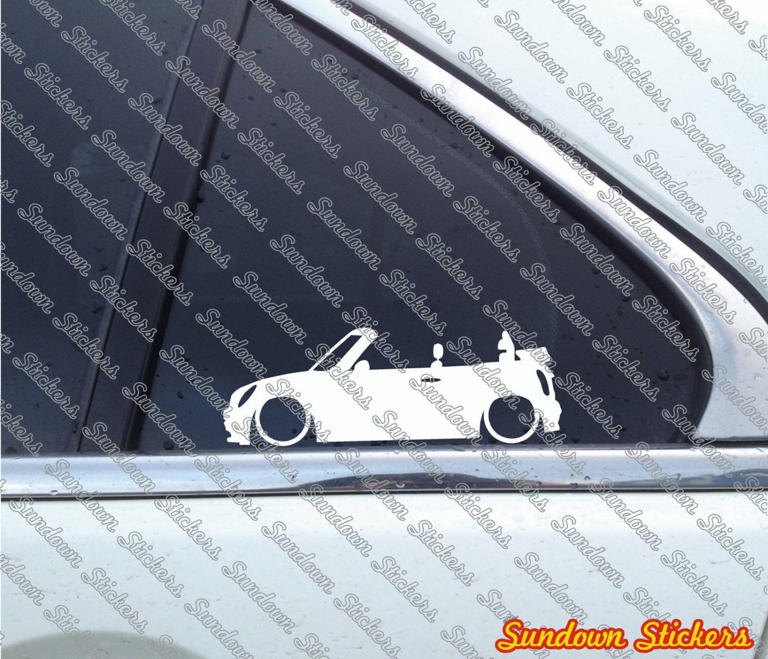 2X Low Car Outline Stickers for Mini Convertible / Cabrio R52 L12 ...