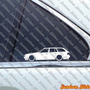 2X Low Car Outline Stickers - for BMW E34 Touring Wagon 535i, 530i ...