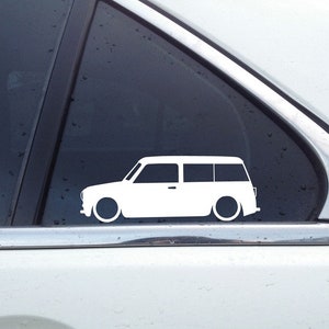2x Lowered Car Outline Stickers for Classic Austin, Mini Countryman L11 ...