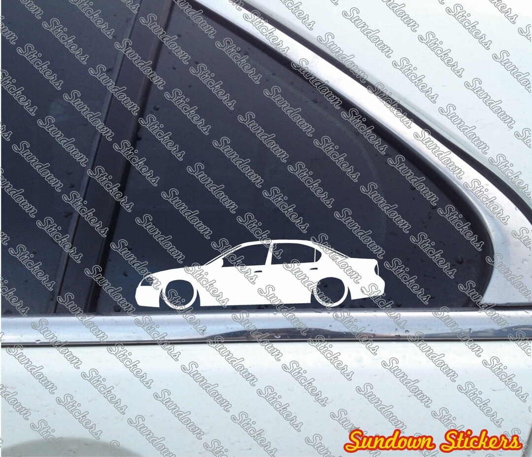 2X Low Car Outline Stickers - for Nissan Maxima 5th Gen A33, 2000–2003 ...