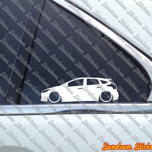 2X Low Car Outline Stickers for Ford Focus ST Hatchback Mk3 - Etsy