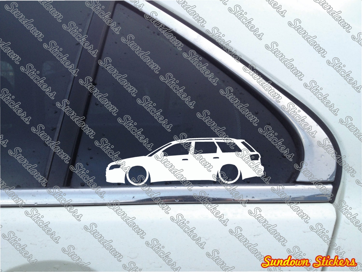 2X Low Car Outline Stickers for Audi A4 b7 Avant RS4 | Etsy