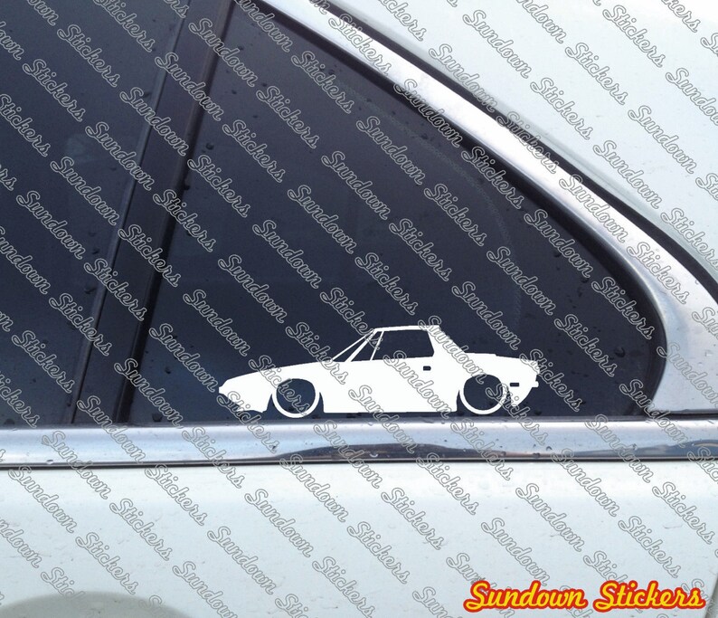 2X Low Car Outline Stickers for Fiat / Bertone X1/9 x19 - Etsy