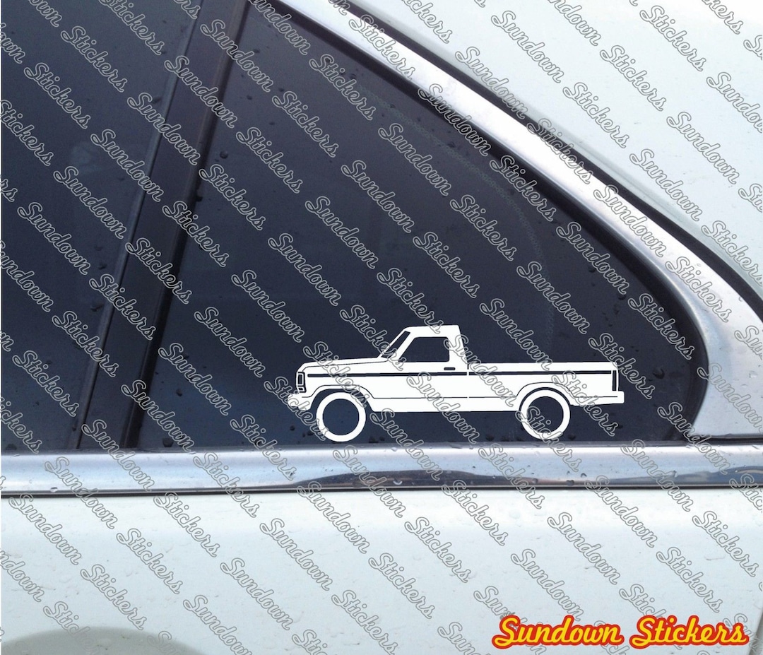 2X Stock Truck Outline Stickers - for 1978 ,1979 Ford F-100, F-150 2 ...