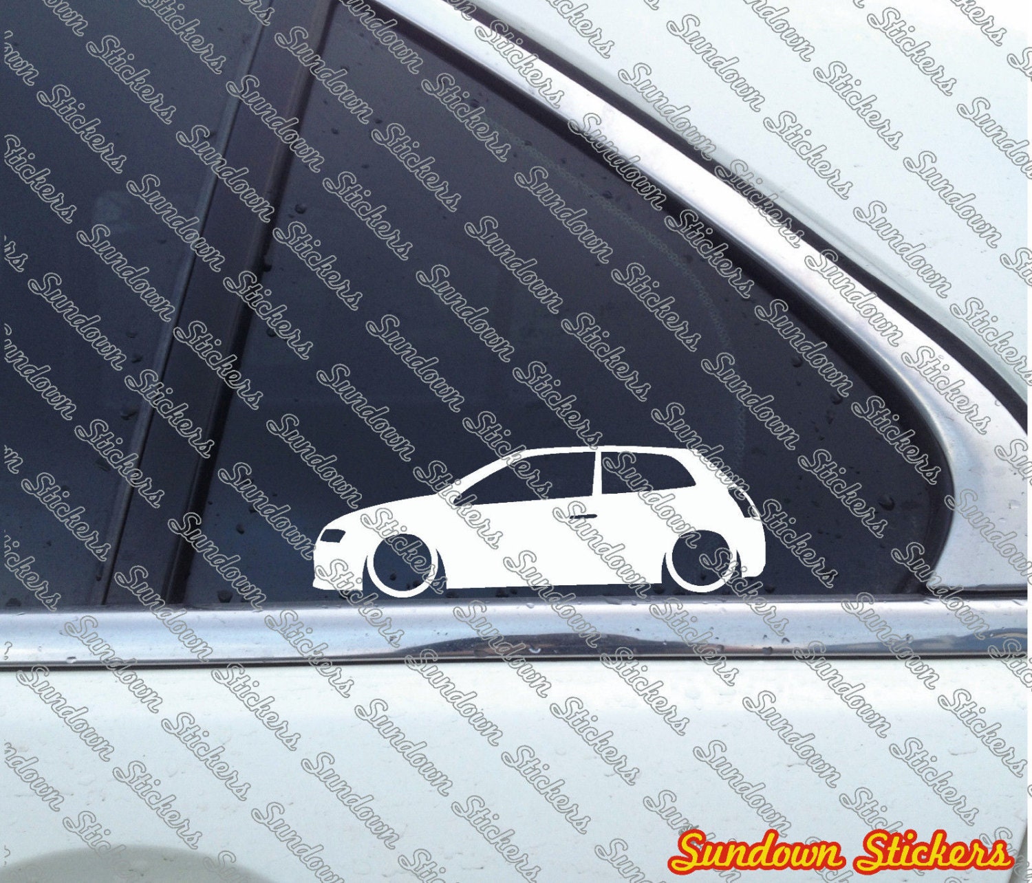 2X Low car outline stickers for Fiat Stilo 3-door Abarth | Etsy