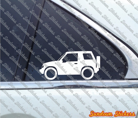 2X 4x4 Outline Stickers for Suzuki Sidekick / Vitara 2-door | Etsy