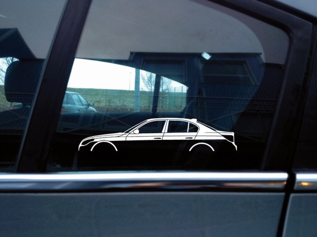2X Car Silhouette Stickers - for BMW BMW E60 5-series Sedan - AD60 - Etsy