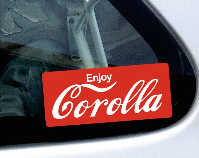 Toyota Corolla Awesome Sticker / Decal V167 - AD230 - Etsy