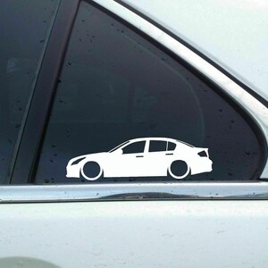2X Lowered Car Outline Stickers for Infiniti G37 Sedan USDM L841 AD251 ...