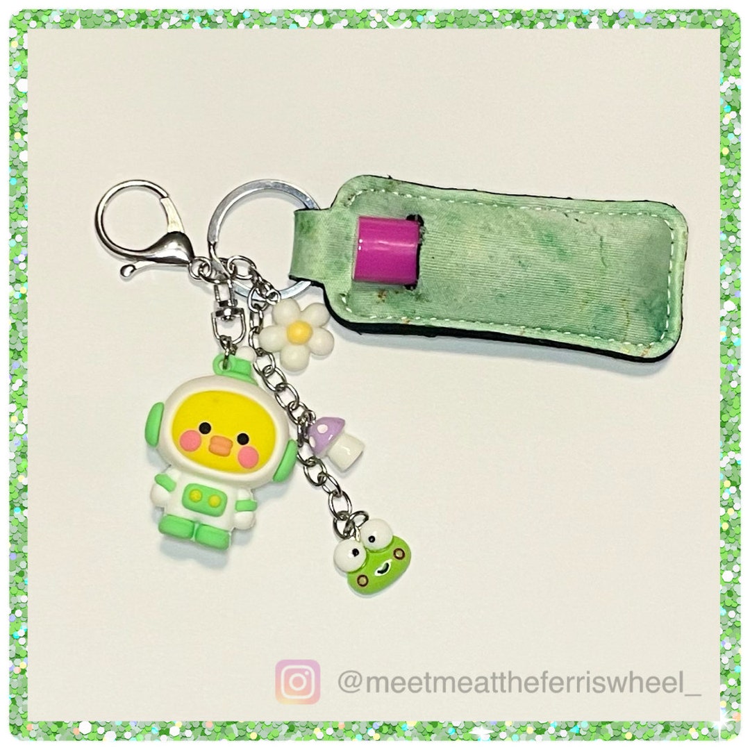 Keychain Rainbow Candy Astronaut Duck Charm Chapstick Lipstick Inhaler ...
