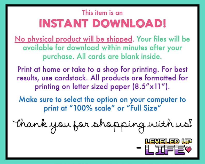 Math-themed Thank You Card | Digital Download Card | You’re Amazing ...