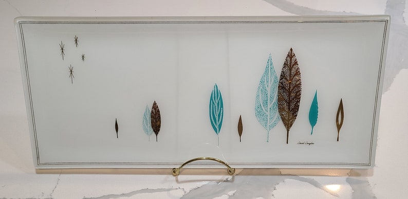 Vintage Mid Century David Douglas Large Rectangle Snack Tray/plate - Etsy