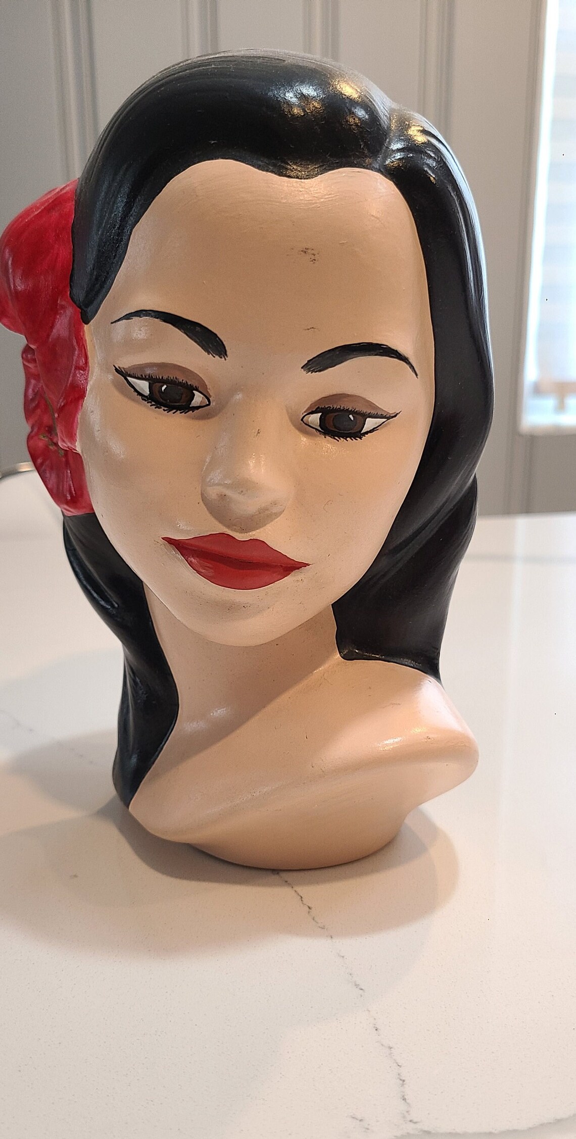 Vintage Mid Century Atomic Tiki Head Bust - Etsy