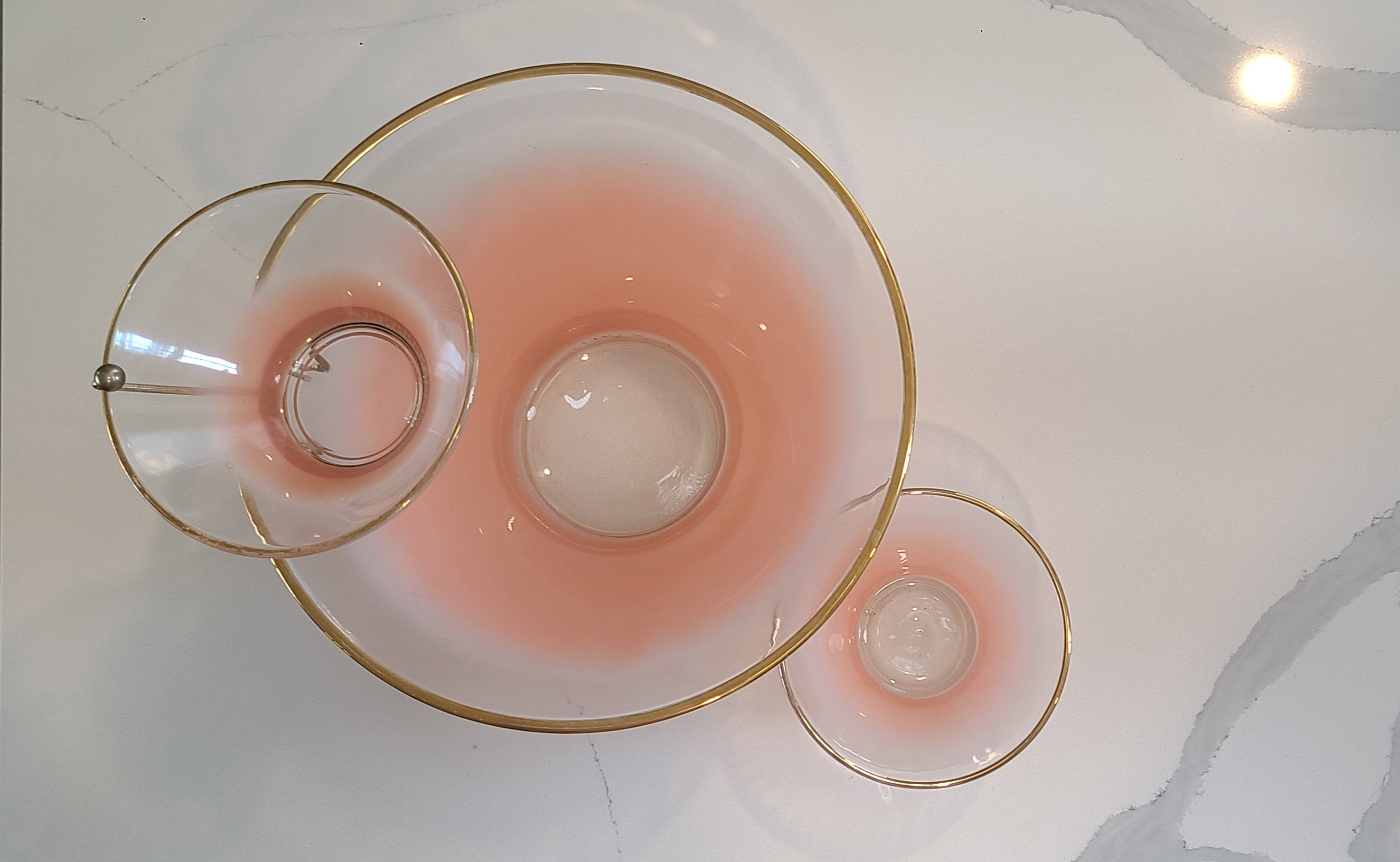 Vintage Mid Century Atomic Pink Blendo Chip and Dip Bowl With Holder - Etsy