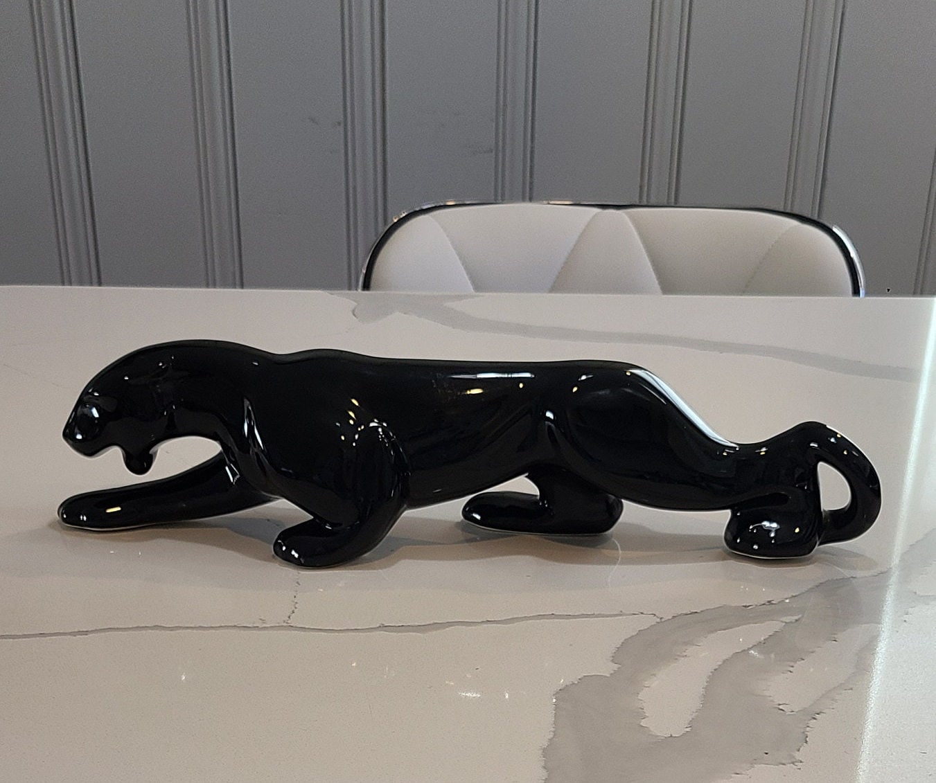 Mid-century Haeger Black Panther 16 - Etsy