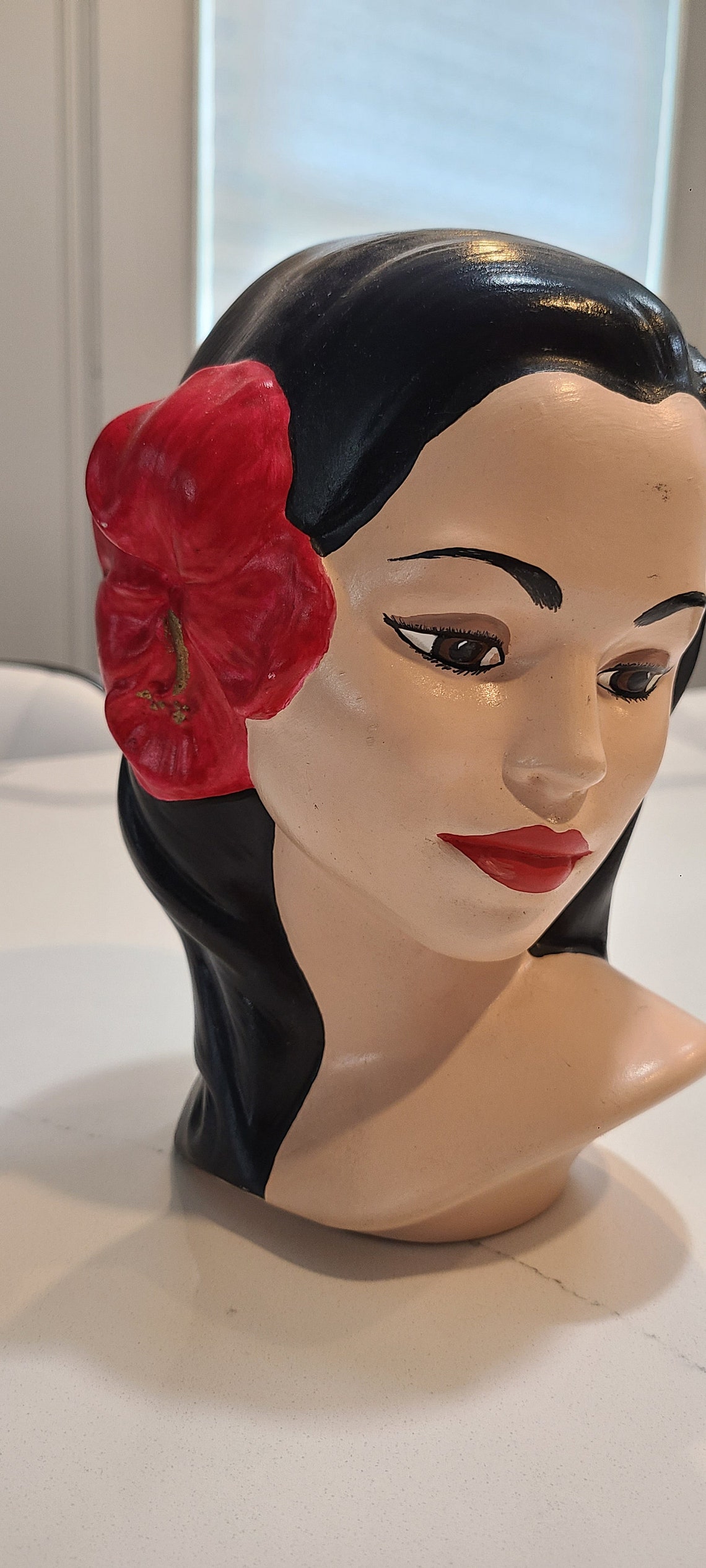 Vintage Mid Century Atomic Tiki Head Bust - Etsy