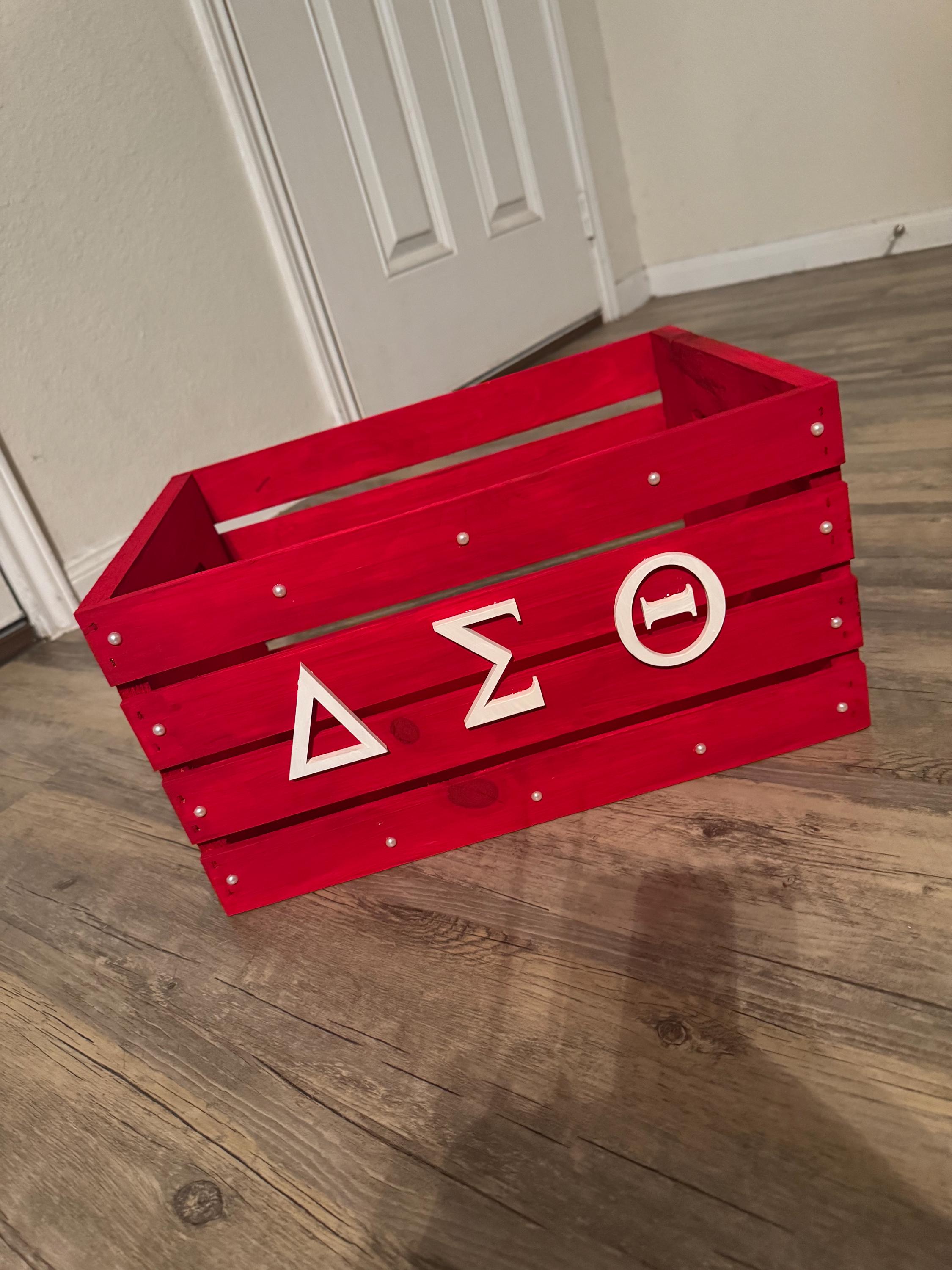 Custom Delta Sigma Theta Storage Basket - Etsy
