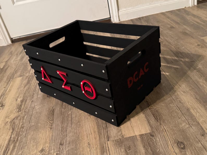 Custom Delta Sigma Theta Storage Basket - Etsy
