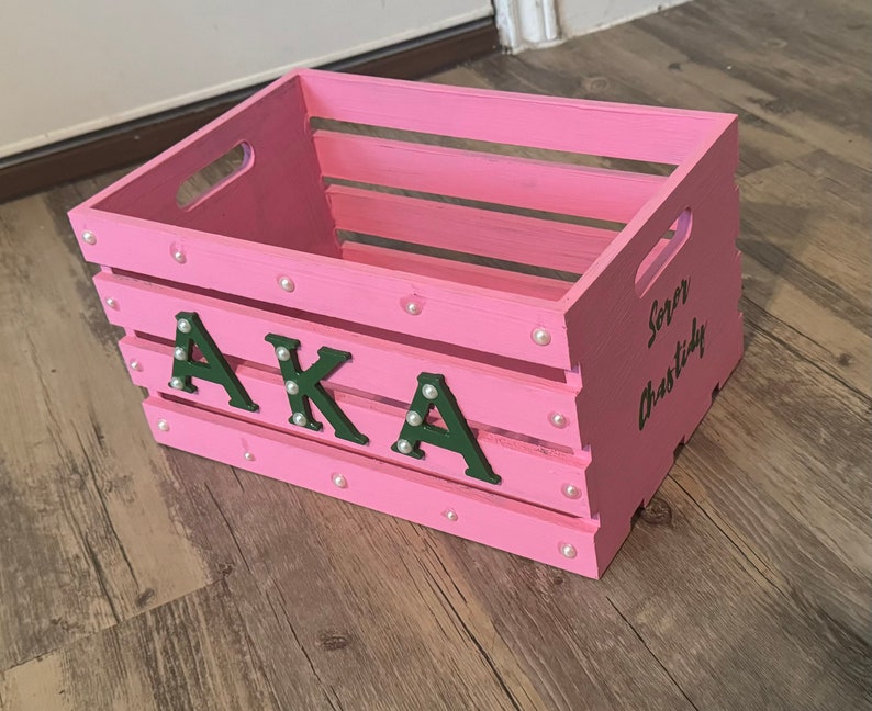 Custom Alpha Kappa Alpha Storage Basket - Etsy