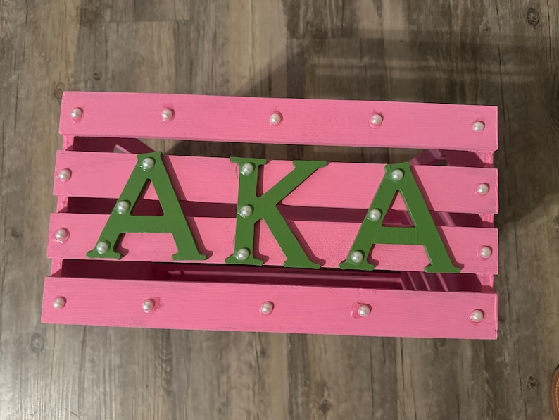 Custom Alpha Kappa Alpha Storage Basket - Etsy