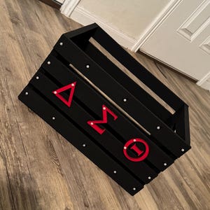 Custom Delta Sigma Theta Storage Basket - Etsy