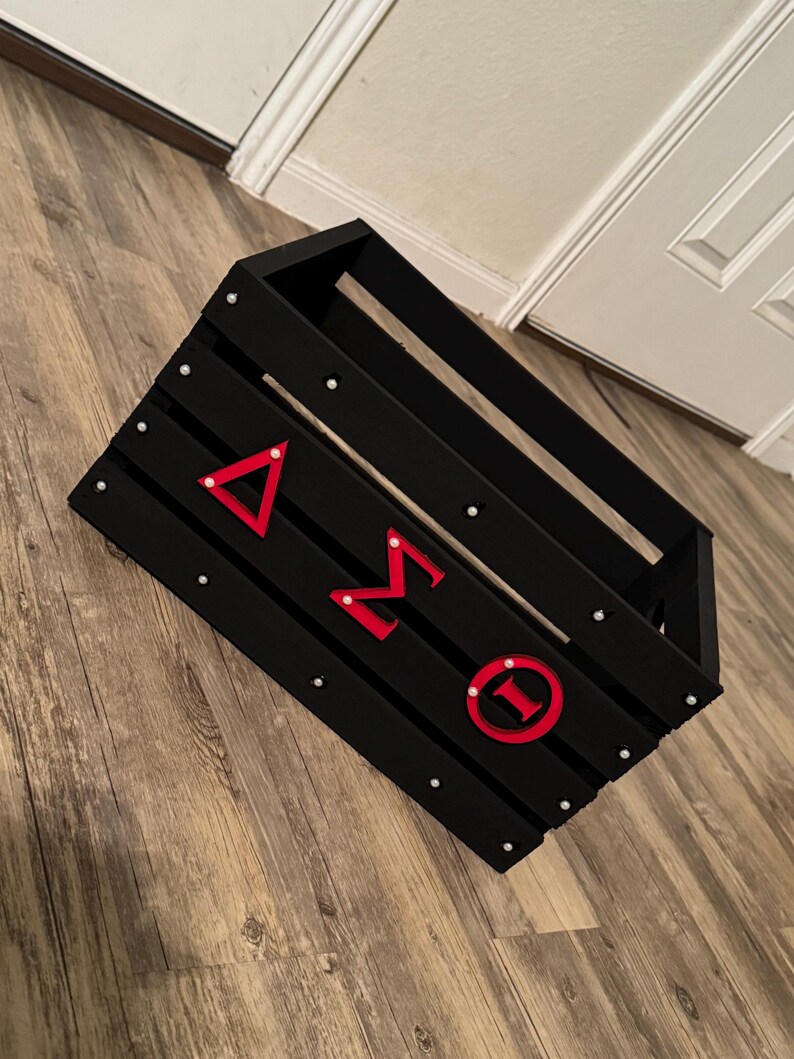 Custom Delta Sigma Theta Storage Basket - Etsy